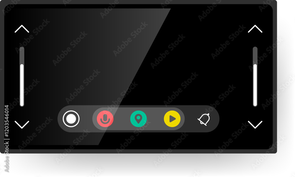 Interactive Head Unit Dashboard Interface for Navigation and Voice ...