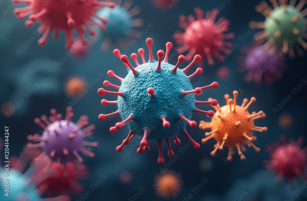 Ilustrace Spherical bacteria different types of cocci, Streptococcus ...