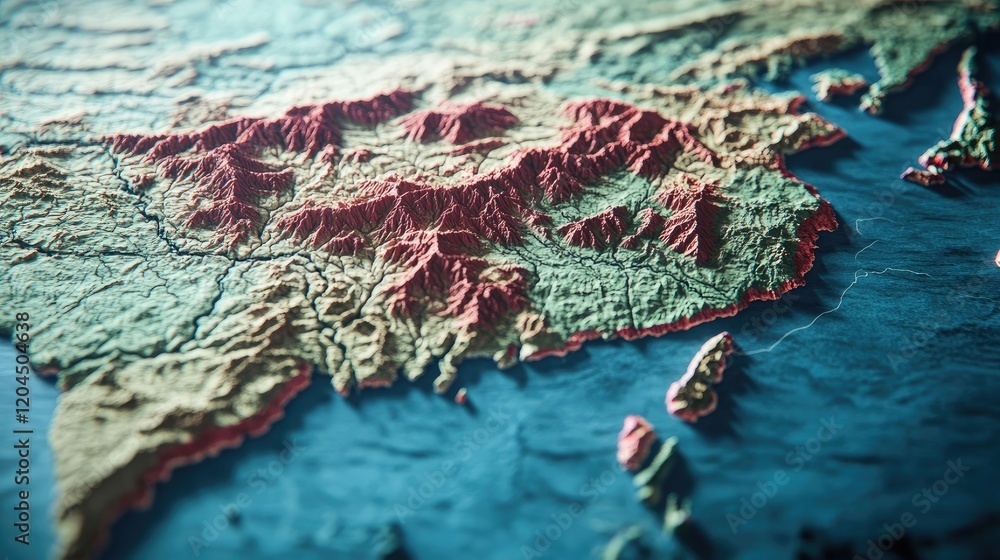 "China map showing tectonic plate boundaries and fault lines Stock ...