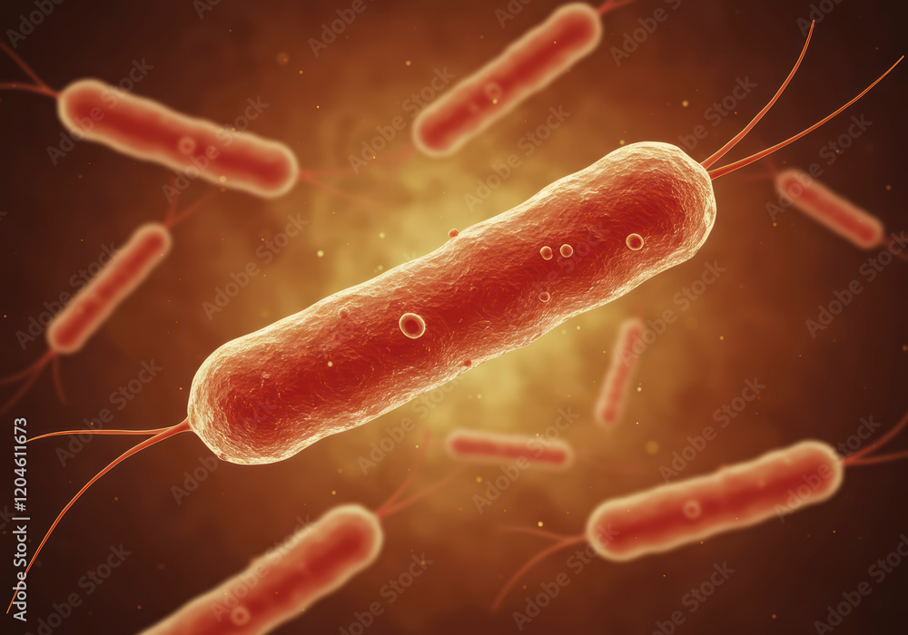 3D illustration of Streptococcus pneumoniae bacteria, highlighting its ...