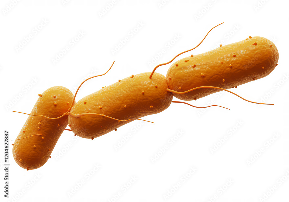 3D visual of Lactobacillus probiotic bacteria, emphasizing its ...