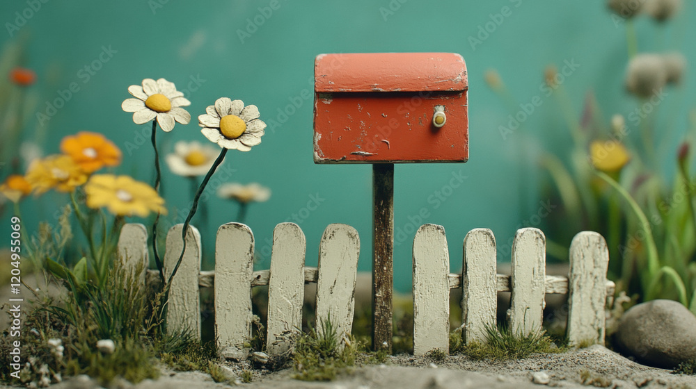 Sweet home Claymation, A vibrant claymation scene depicting a charming ...