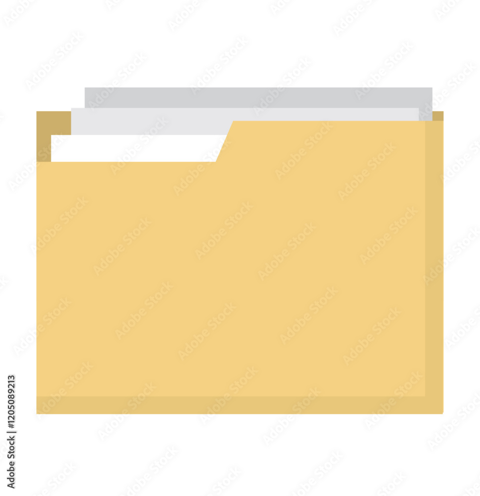 File folder icon set. Document vector sign. Folders icon collection on transparent background ...