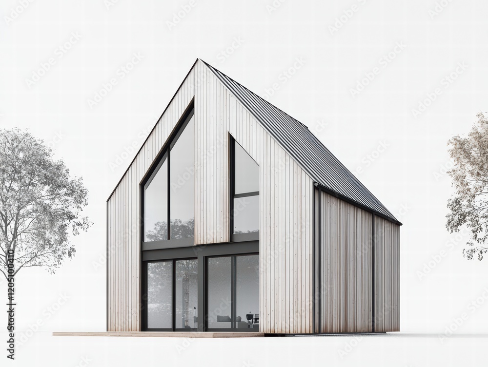 Modern Timber Home: A sleek and contemporary minimalist house designed ...