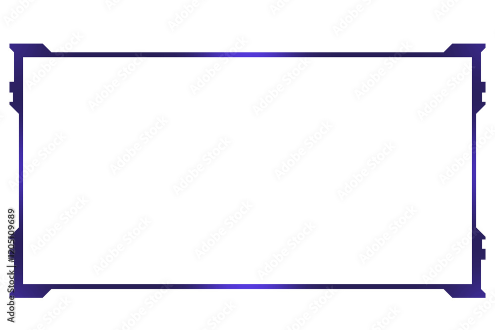 Twitch overlay facecam design with transparent background, gaming ...