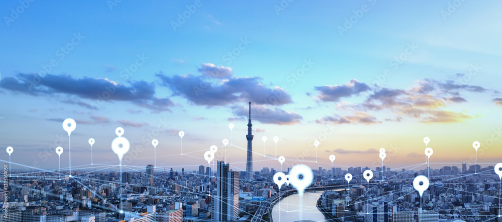 gps, location information, network, search, pin, city, society, social ...