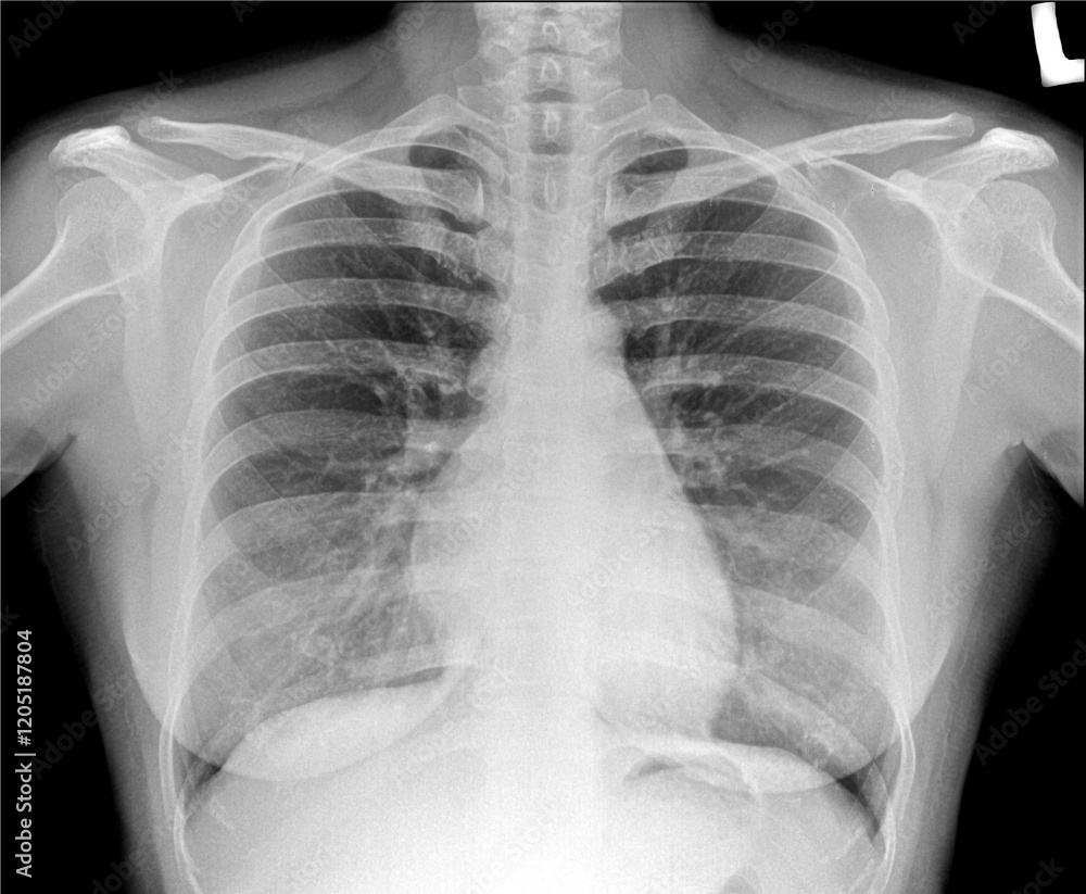 "Medical imagery, lung health, x-ray, radiology and anatomy, showcasing ...