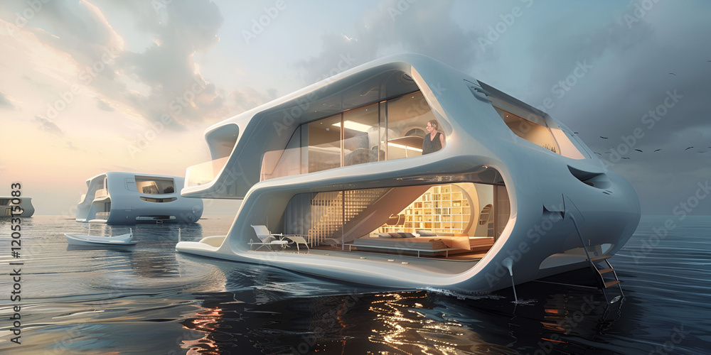 Ilustrace Floating Cities: The Future of Urban Living, Floating Cities ...