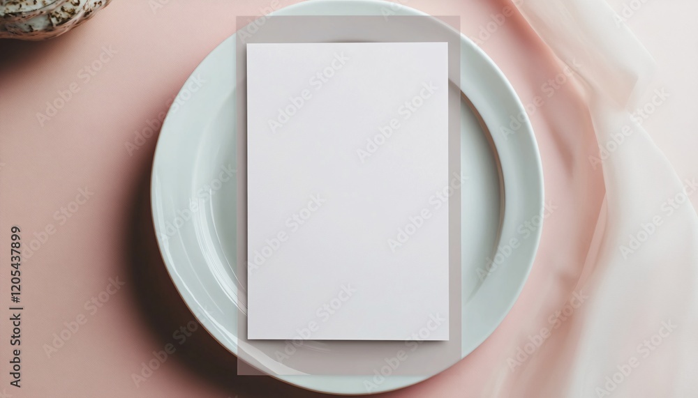 Elegant layered menu mockup showcasing a translucent background, ideal ...