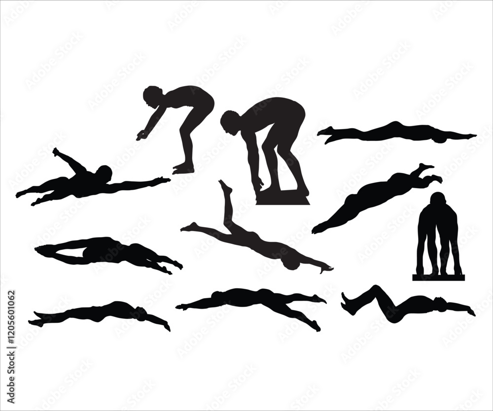 Swimming svg, Swimmer svg, Swim svg, Swimmer SVG Bundle, Swimmer svg ...