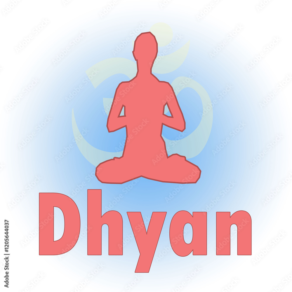 Yoga & Meditation & dhyan This design captures the powerful connection ...