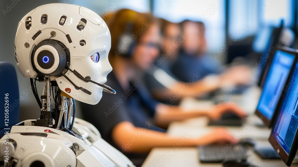 Imagine a world where humanoid robots work in customer support roles at ...