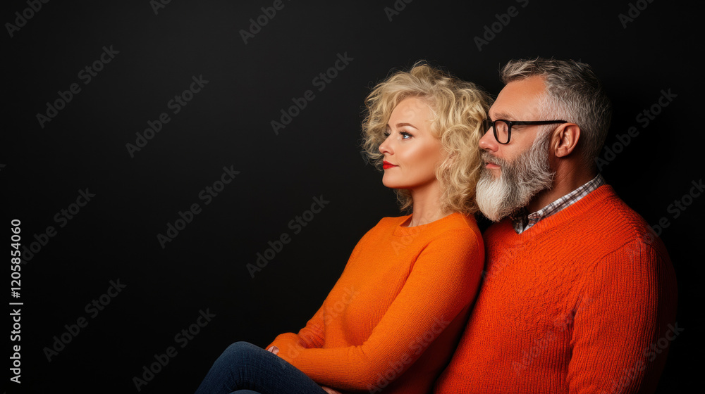 Adjustment disorder, A couple struggles to communicate, captured in ...