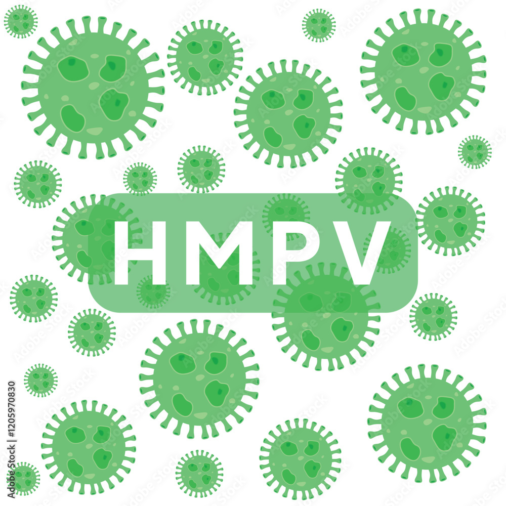 HMPV virus banner, Human Metapneumovirus respiratory virus vector ,HMPV ...