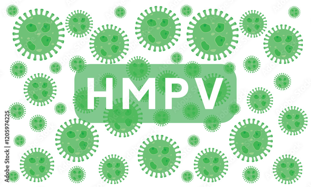 HMPV virus banner, Human Metapneumovirus respiratory virus vector ,HMPV ...