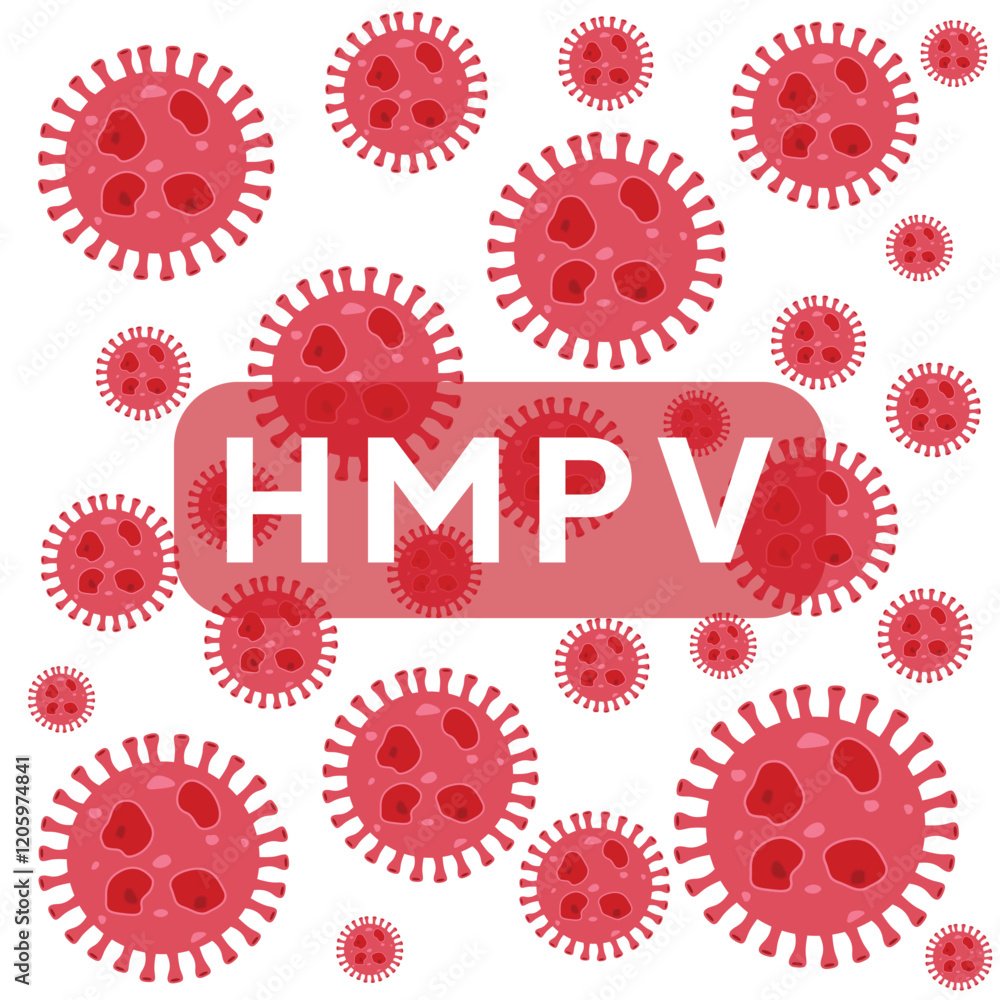 HMPV virus banner, Human Metapneumovirus respiratory virus vector ,HMPV ...
