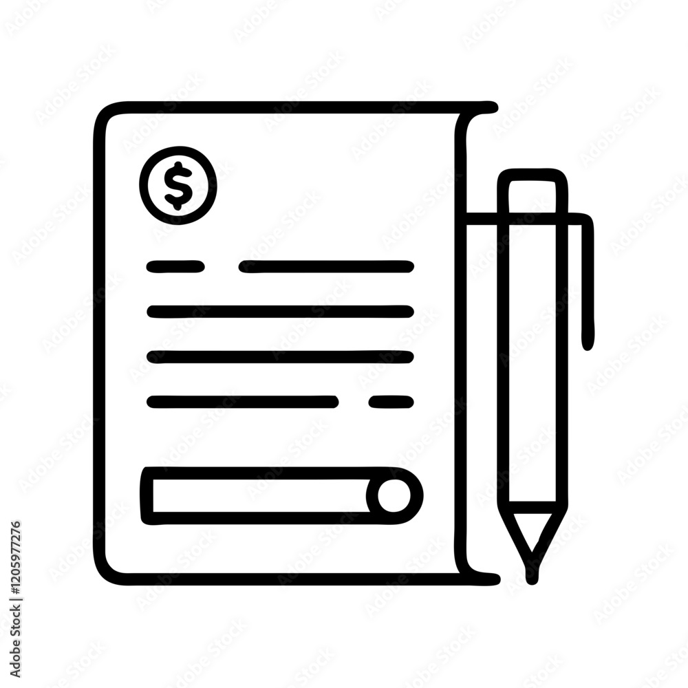 ledger icon, ledger line art - simple line art of ledger, perfect for ...