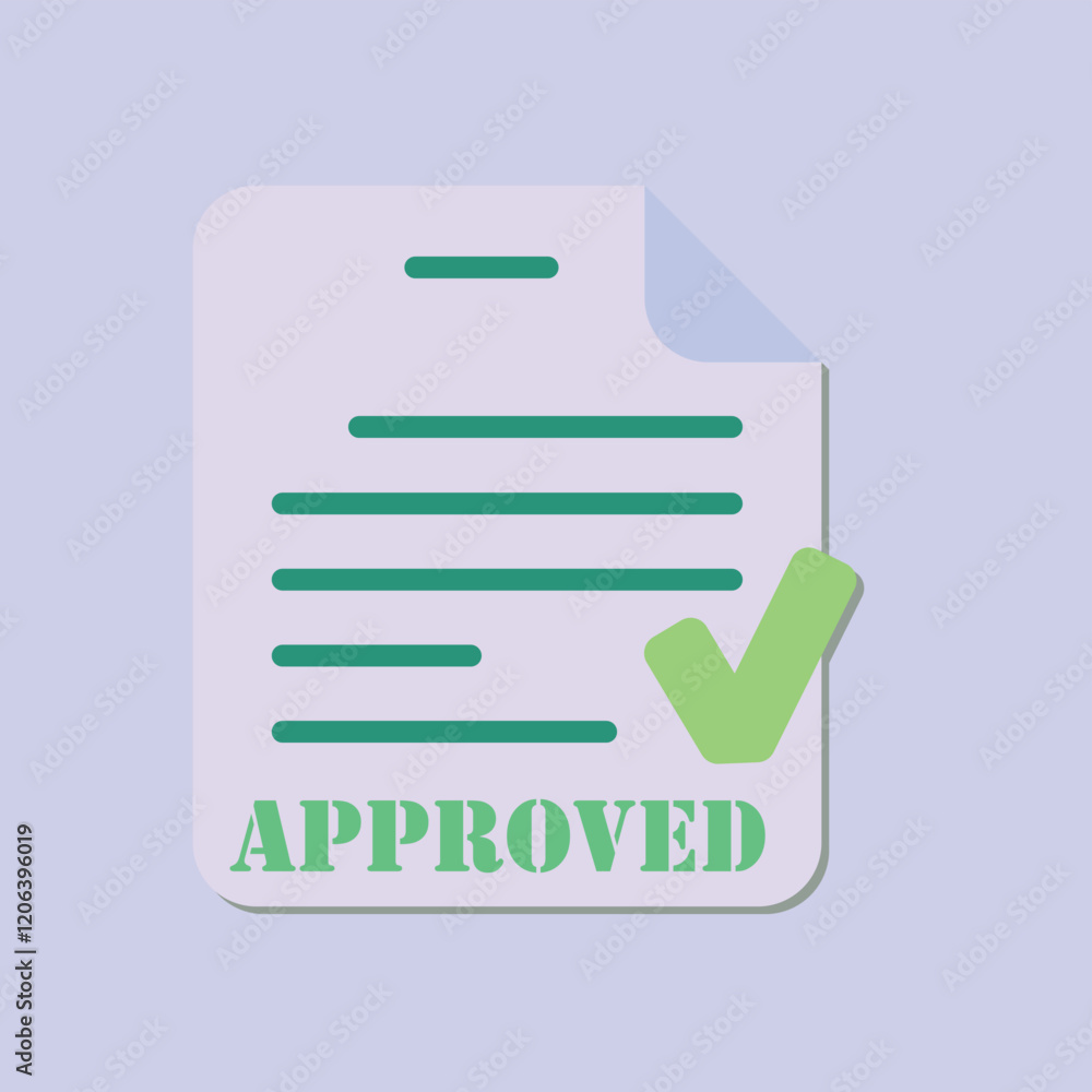 Document marked as approved with a green checkmark indicating ...
