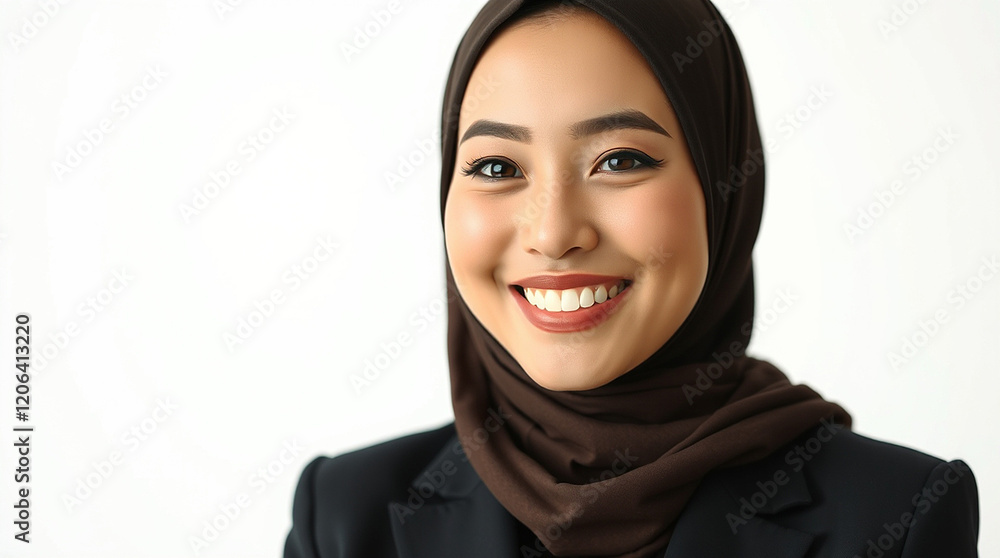 Professional Portrait of Asian Muslim woman, Malaysian, indonesian ...