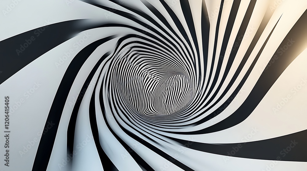 Geometric optical illusion wallpaper with crisscrossing black and white ...