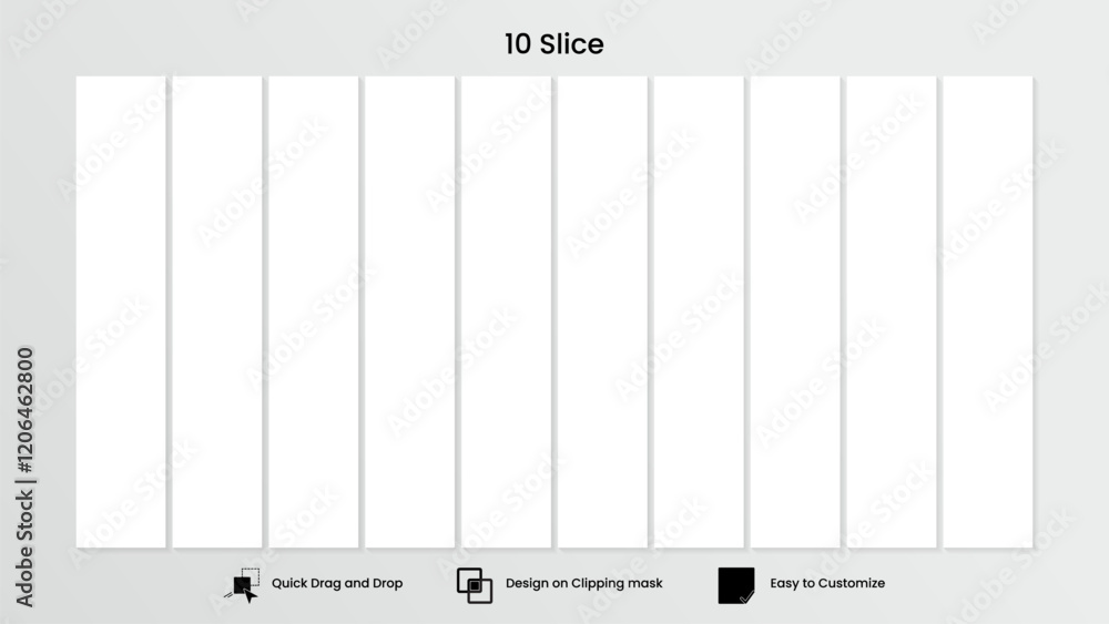 Moodboard template. 10 potrait Photo collage grid. Vector. Mood board ...