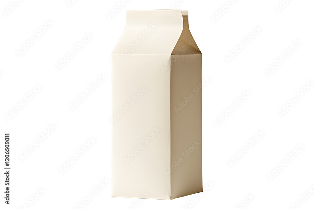 Blank juice white box close lid isolated on cut out PNG or transparent ...
