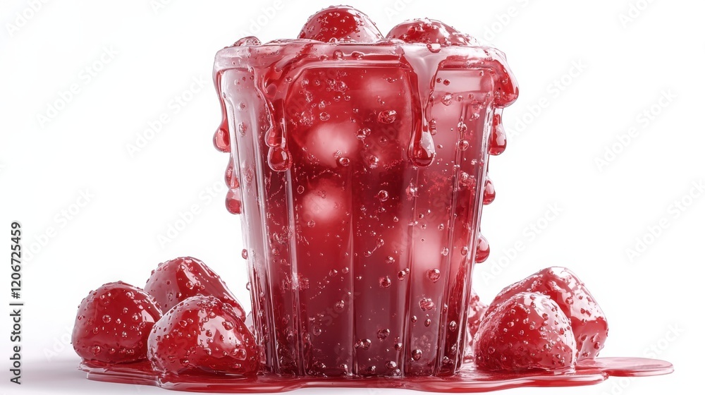 A 3D icon, a cup of coke, cartoon, pixel, very cute shape, paint ...