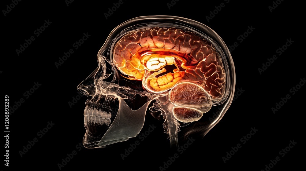 Brain anatomy visualized intricate neurological structures science lab ...