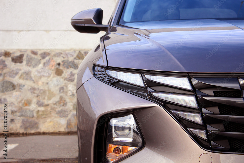 Vinnytsia, Ukraine; January 18, 2025. Hyundai Tucson 2023 right ...