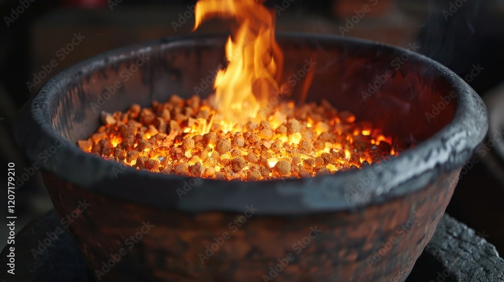 Industrial Smelter: A robust, high-capacity furnace that extracts ...