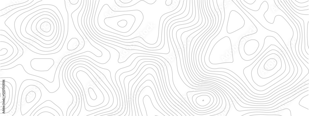 "Modern Transparent PNG Map with Flowing, Wavy Topographic Lines and a ...