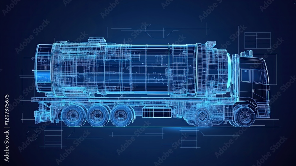 Small modular reactors. Cross-section diagram of SMR transportation ...