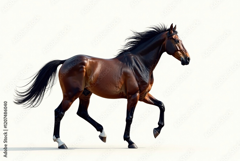 Horse Walk Cycle Animation Sprite Sheet - Dynamic Motion Stock ...