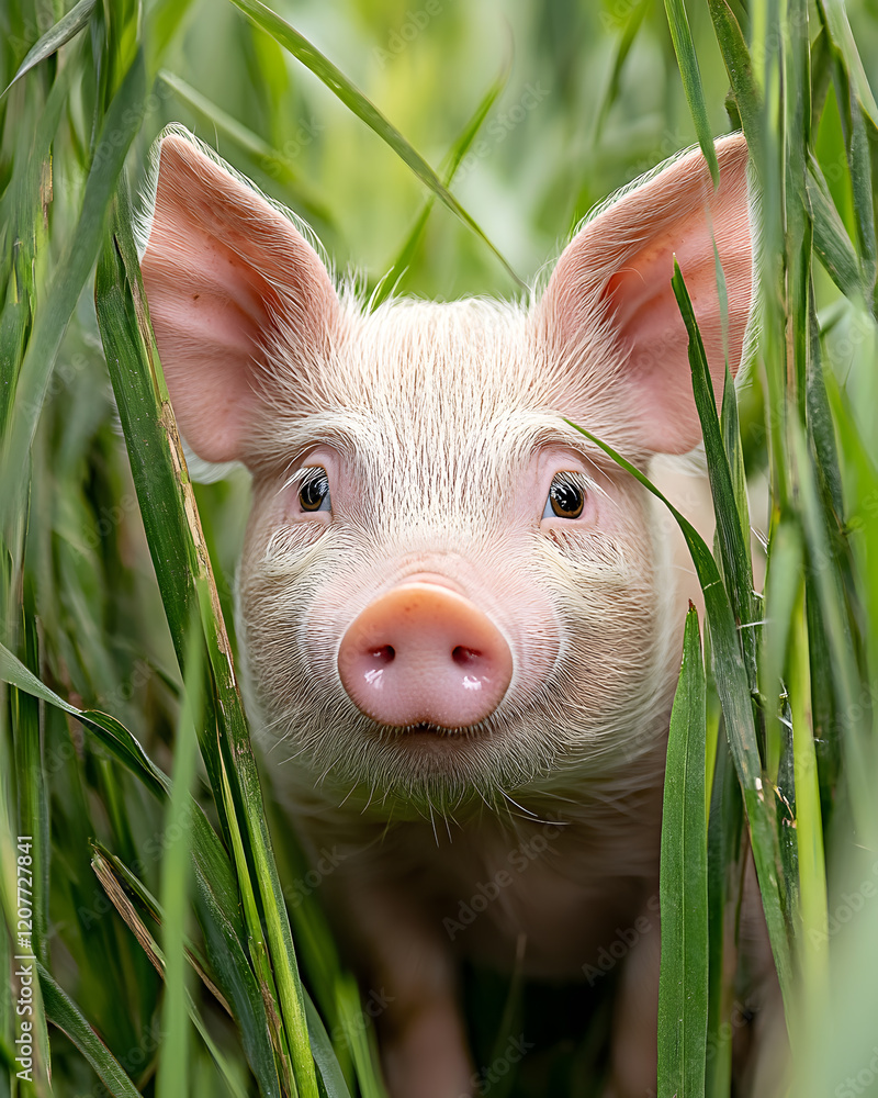 Picture of cute pig, pork, processed food, photograph or illustrator ...