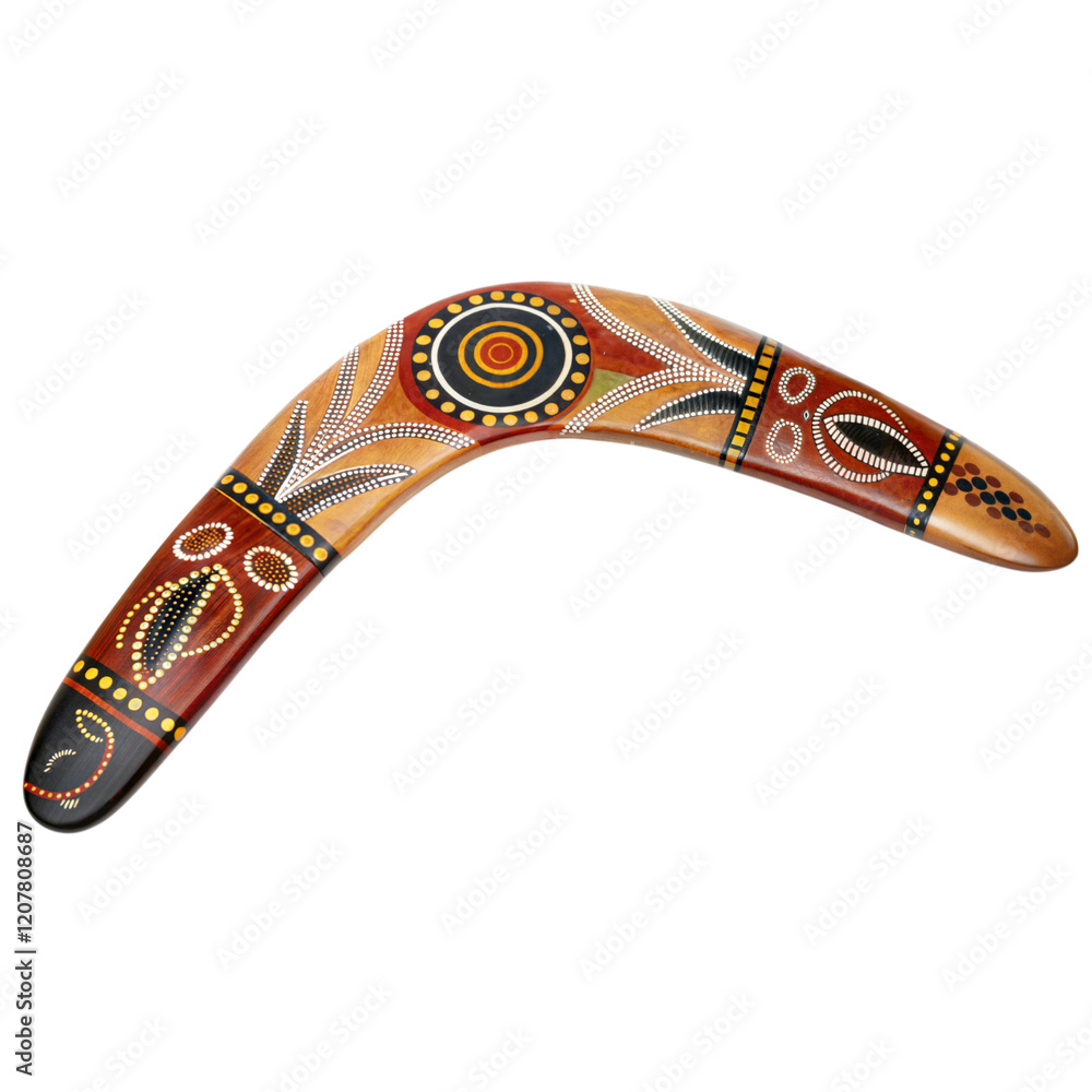 Aboriginal art boomerang unique indigenous craft australia art object ...