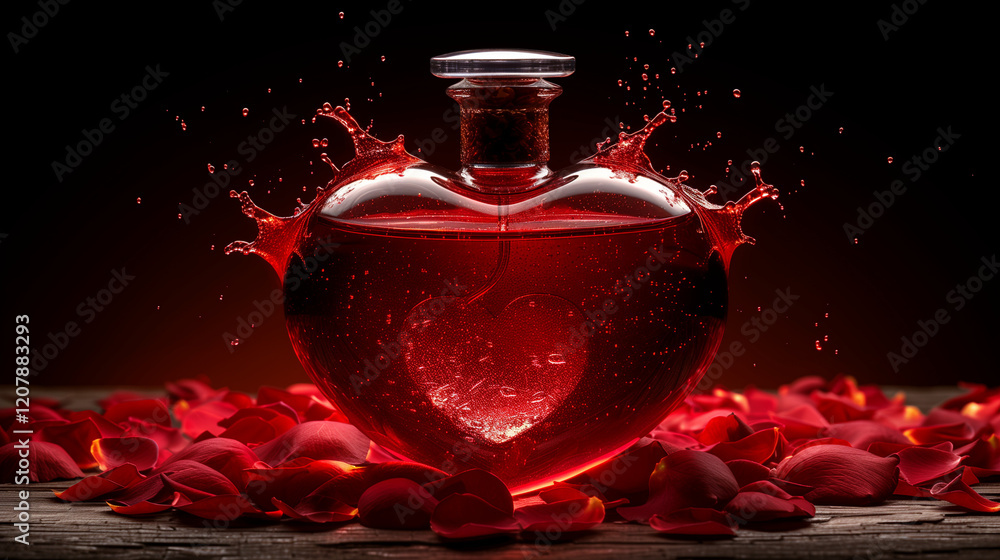 Valentine's Love Potion Photography: Heart Bottle Art | Romantic ...
