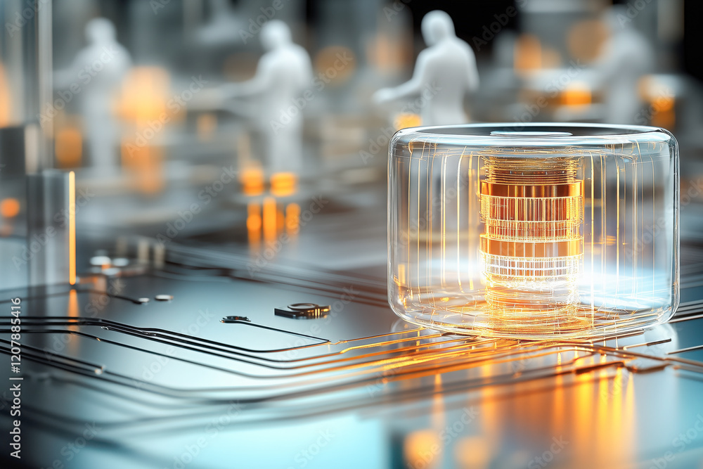 Advanced science engineering manufacturing, autonomous agentic AI robots, lab, conceptual ...