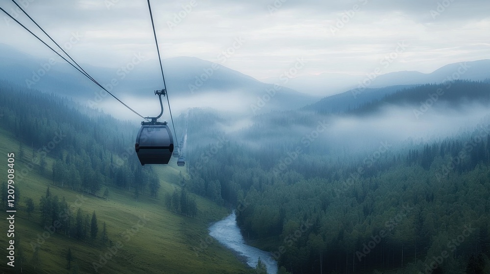 Innovative gondola system transports commuters across gigapixel ...