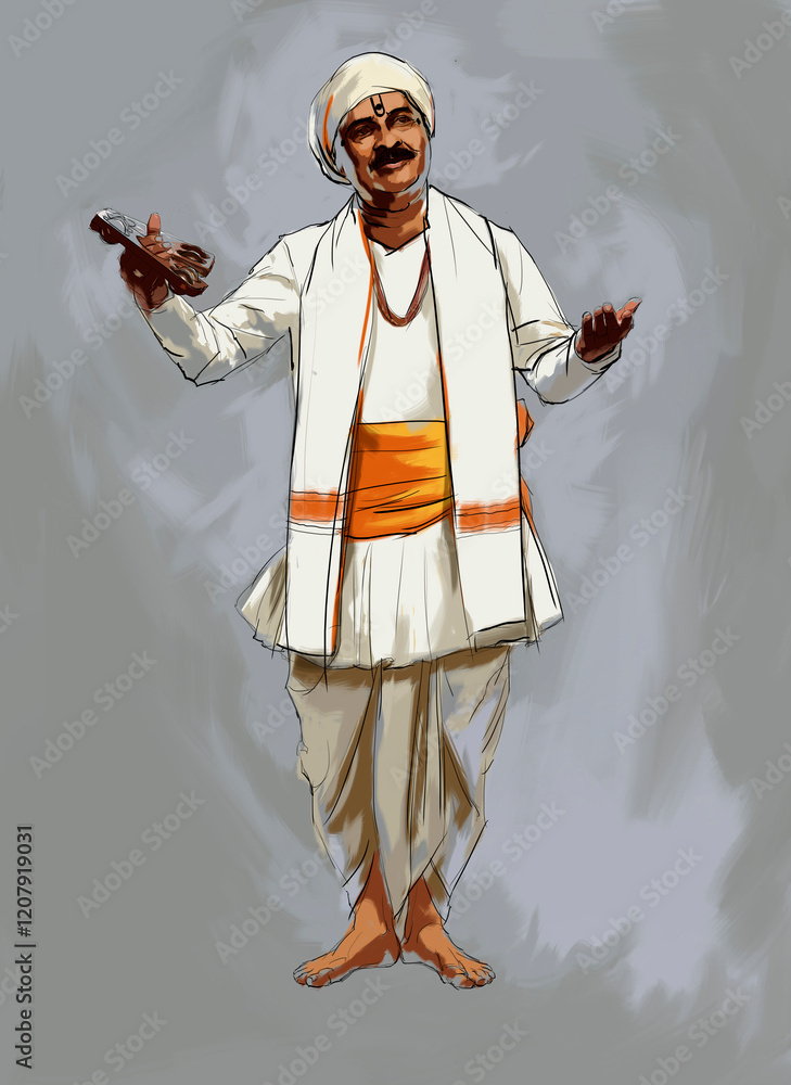 Sant Tukaram, was a Hindu, Marathi Saint of Varkari (Pilgrim ...