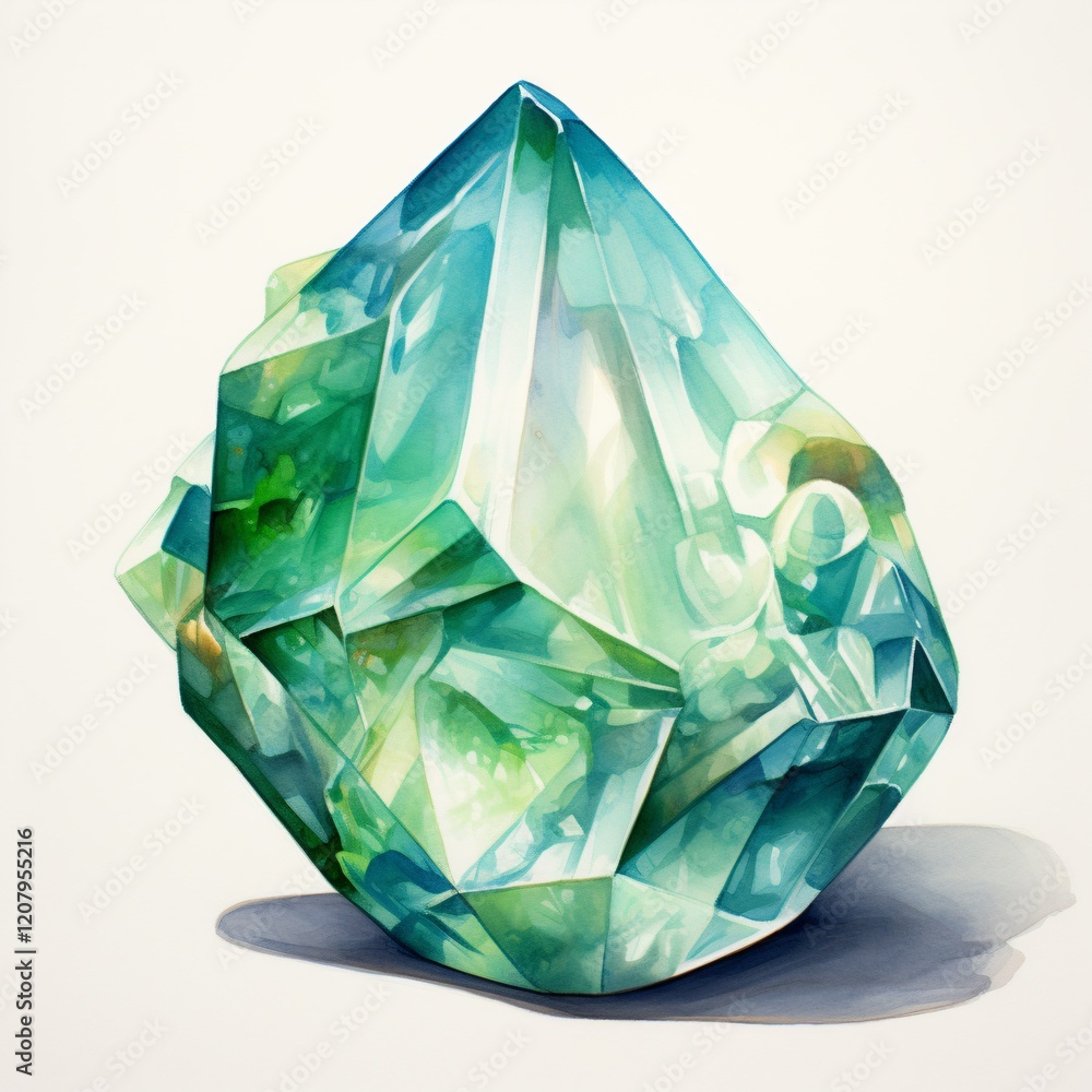 Birthstone clipart. Digital Watercolor Clipart. Detailed illustration ...