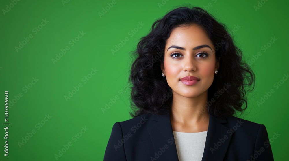 Indian Woman in Elegant Suit Having a Job Interview on Professional ...