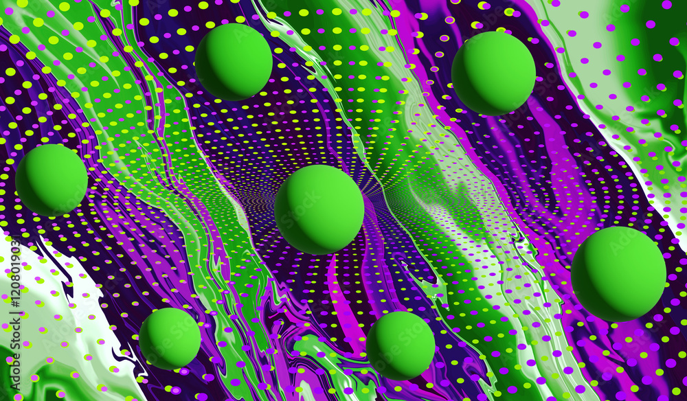 Neon green purple background. Abstract liquid glitch wave. Glitch Art ...