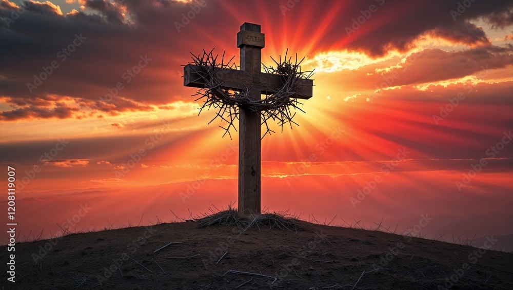 illustration of christ on the cross passion of christ christianity ...