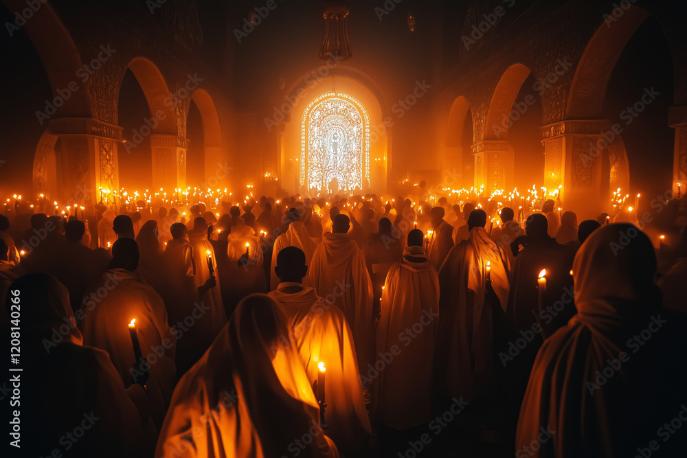 Coptic Easter celebrations illuminate the sacred night in Ethiopia ...