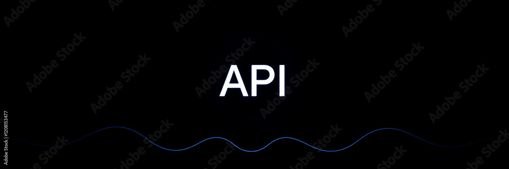 API technology concept, application programming interface, API ...
