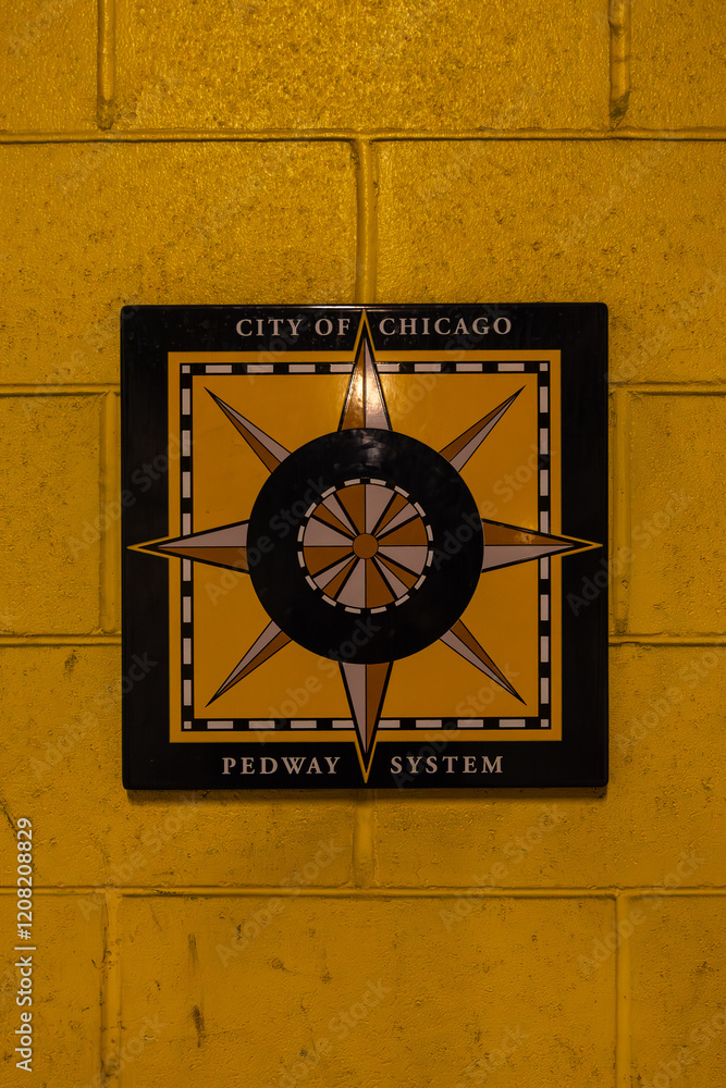 Chicago, Illinois, USA - January 13th 2025: Chicago's underground ...