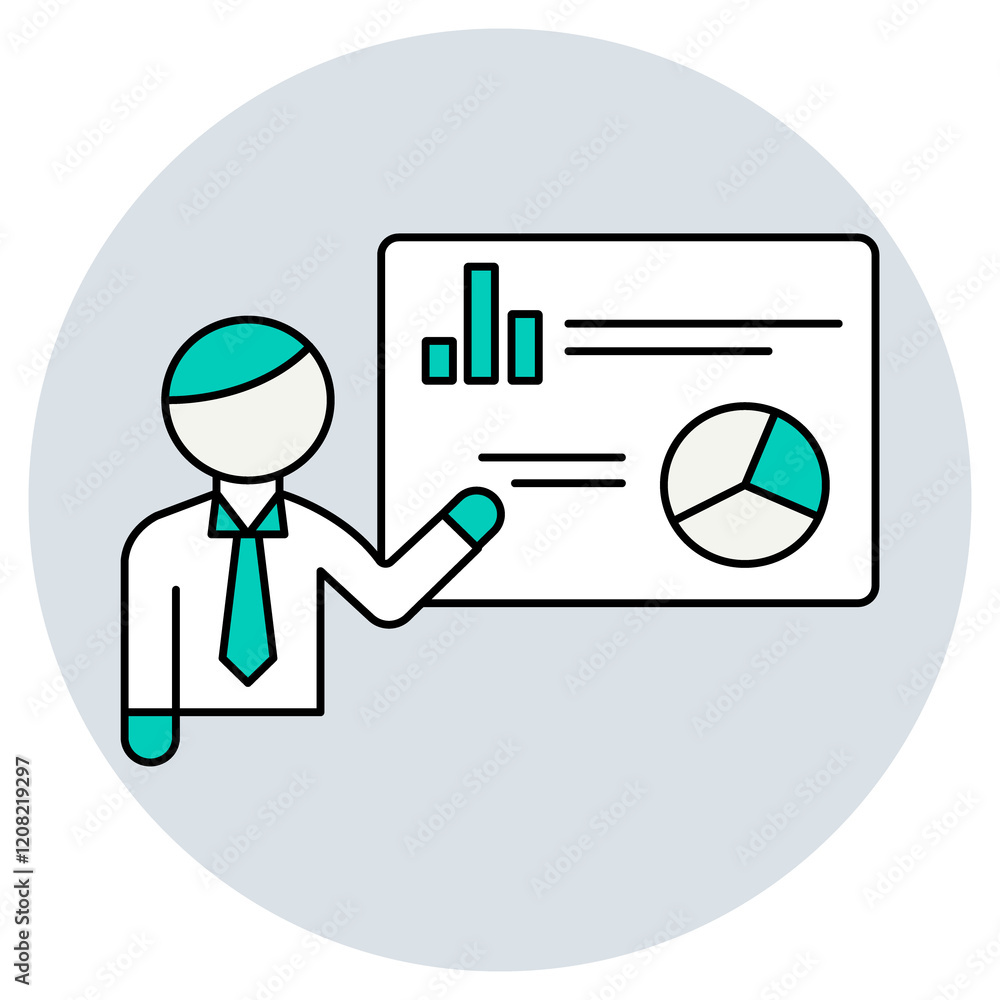 Foto de Stock Presetation Icon, Mastering the Art of Presentation ...