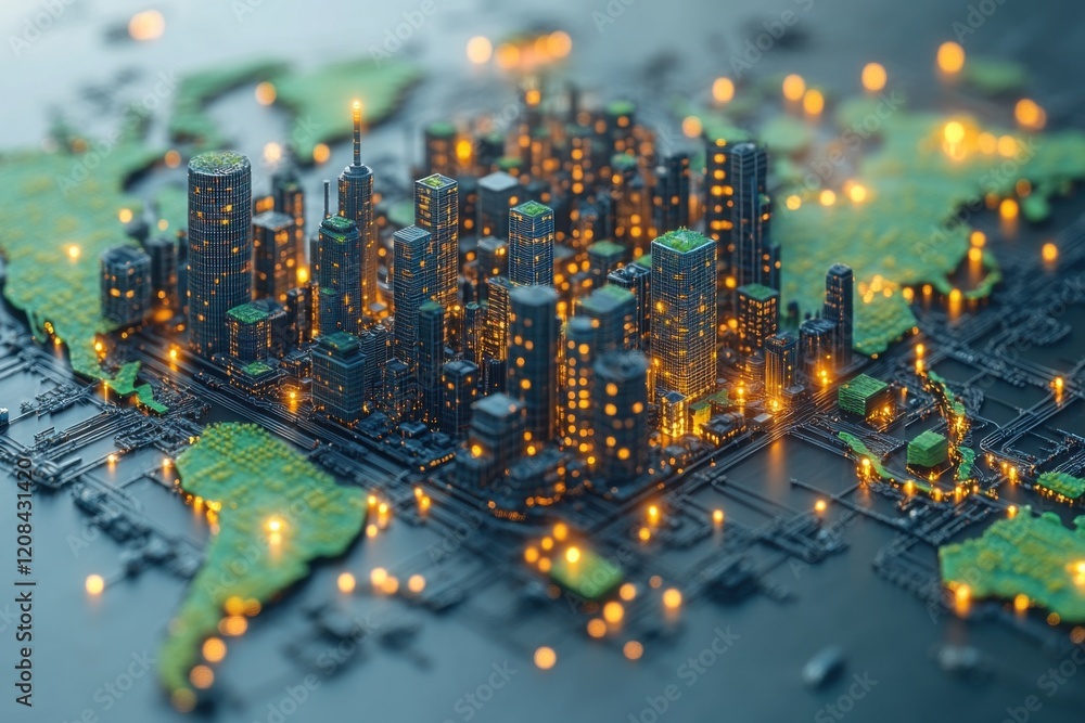 Conceptual illustration of complex global value chains in international ...