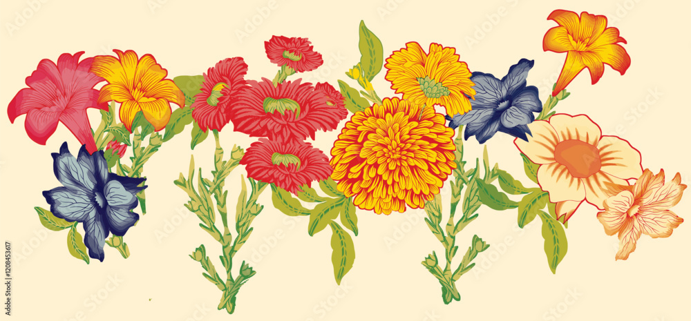 Exotic floral prints in lively color palettes, designed to transform ...