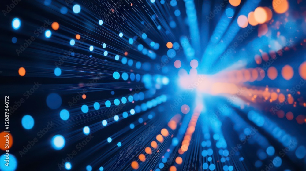 Abstract Blue Lights Zoom Background, Speed Motion Pattern Texture ...
